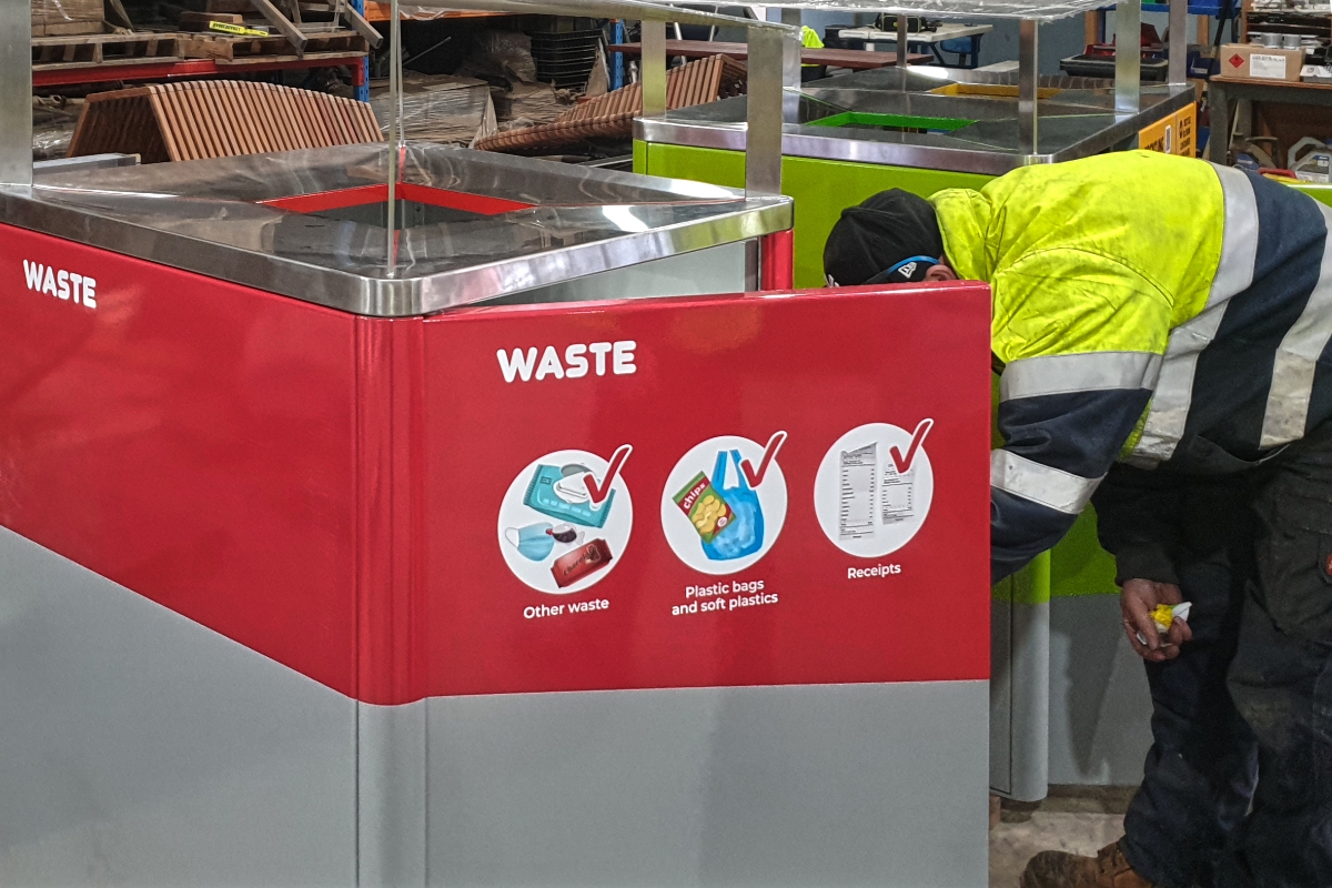 Rundle Mall Waste Stream Bins - Spark